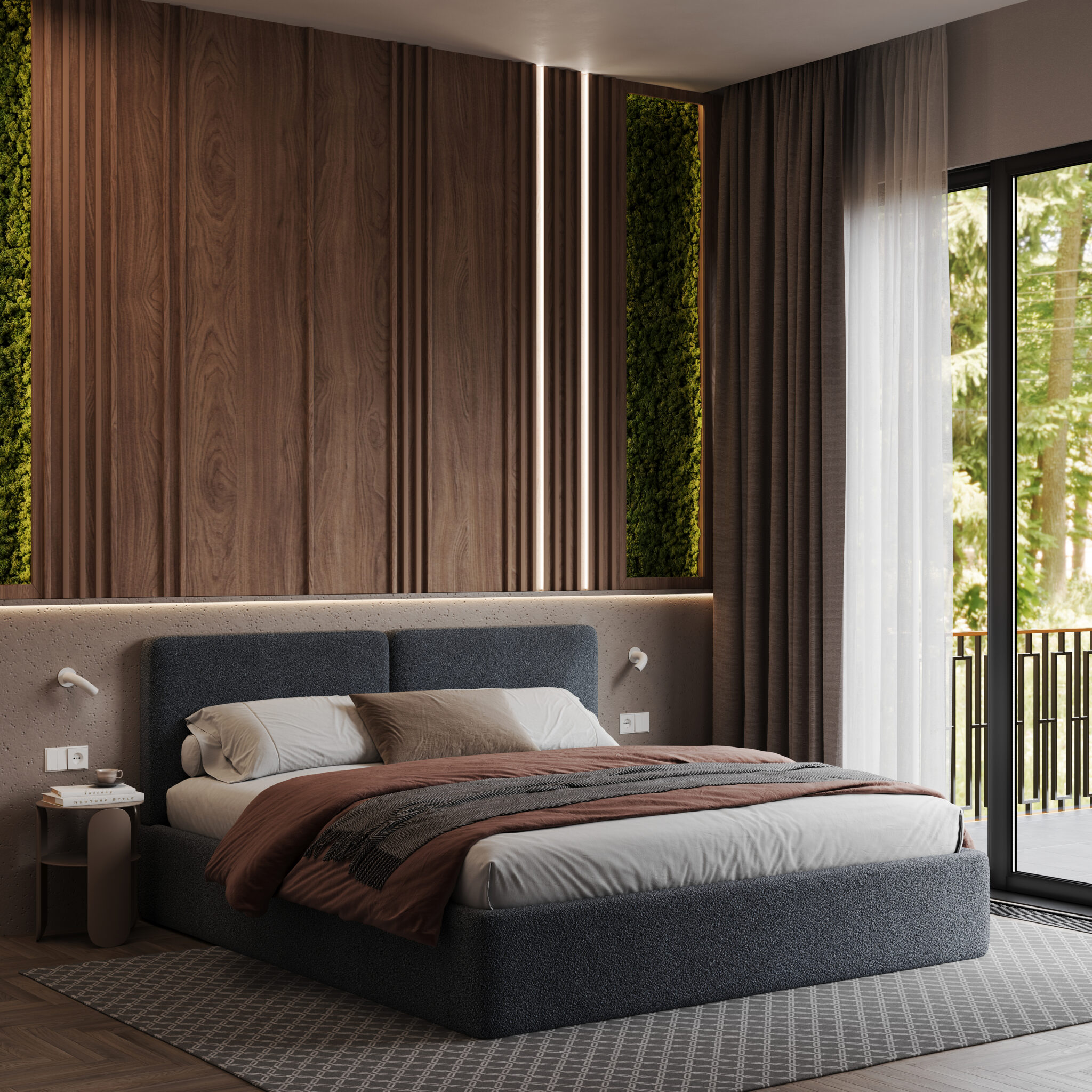 Ліжко Елiм II від Woodsoft